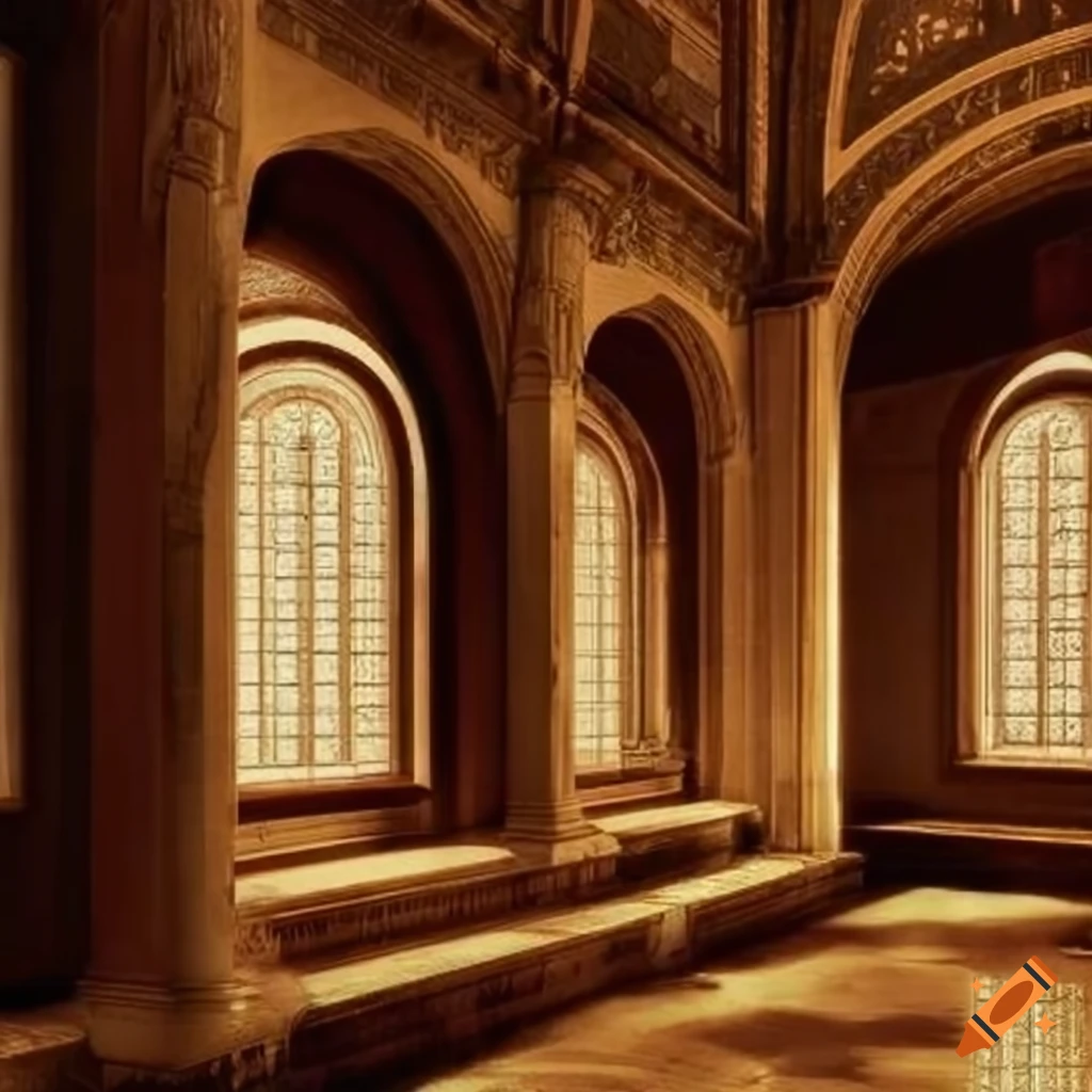 Split image of traditional palace in sepia tones and modern sustainable ...