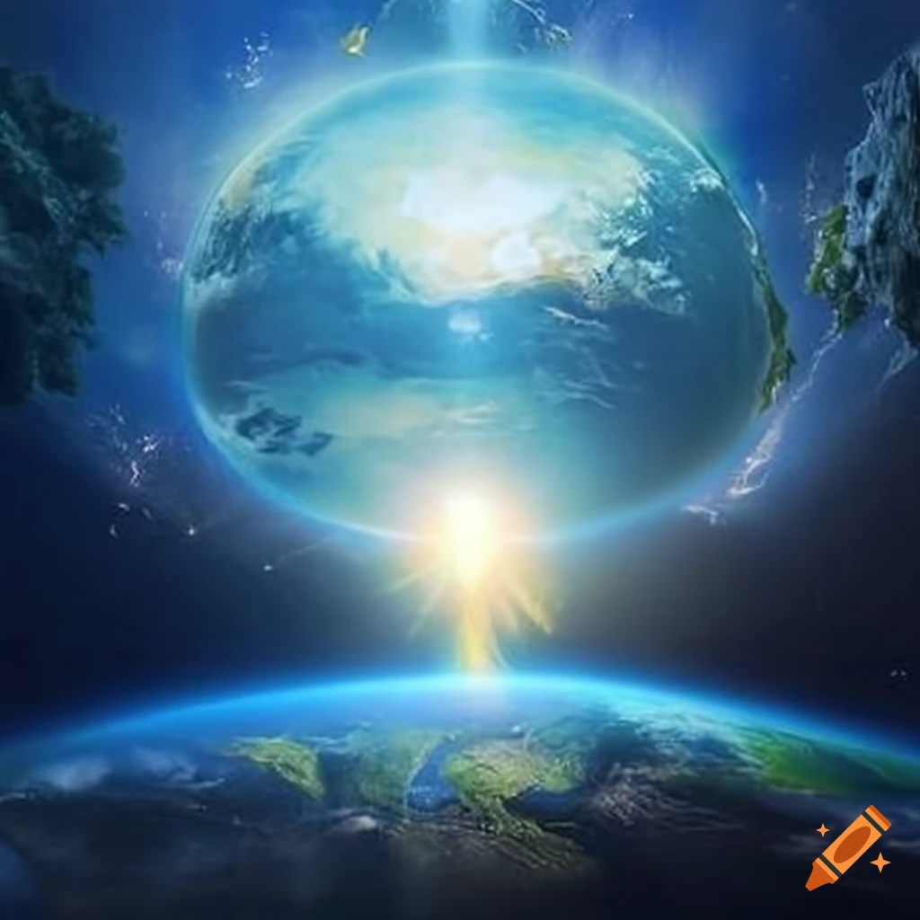 Representation of heaven and earth on Craiyon