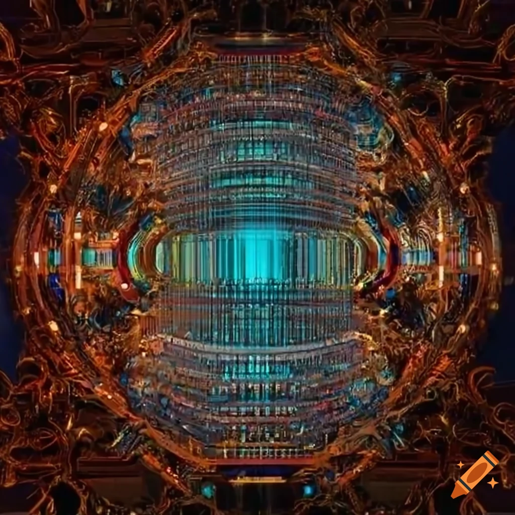 Quantum computing landscape on Craiyon