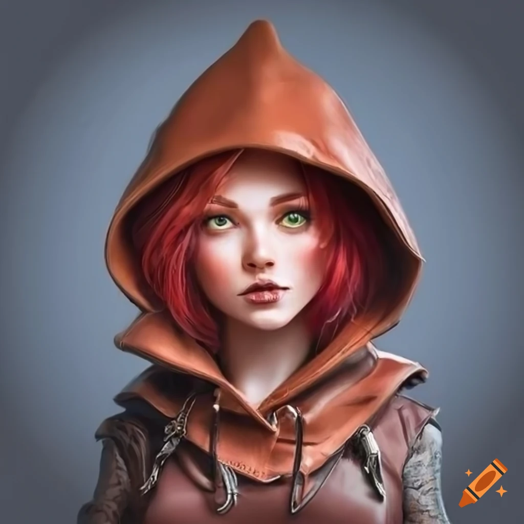 Gnome Female With Green Eyes And Curly Red Hair On Craiyon