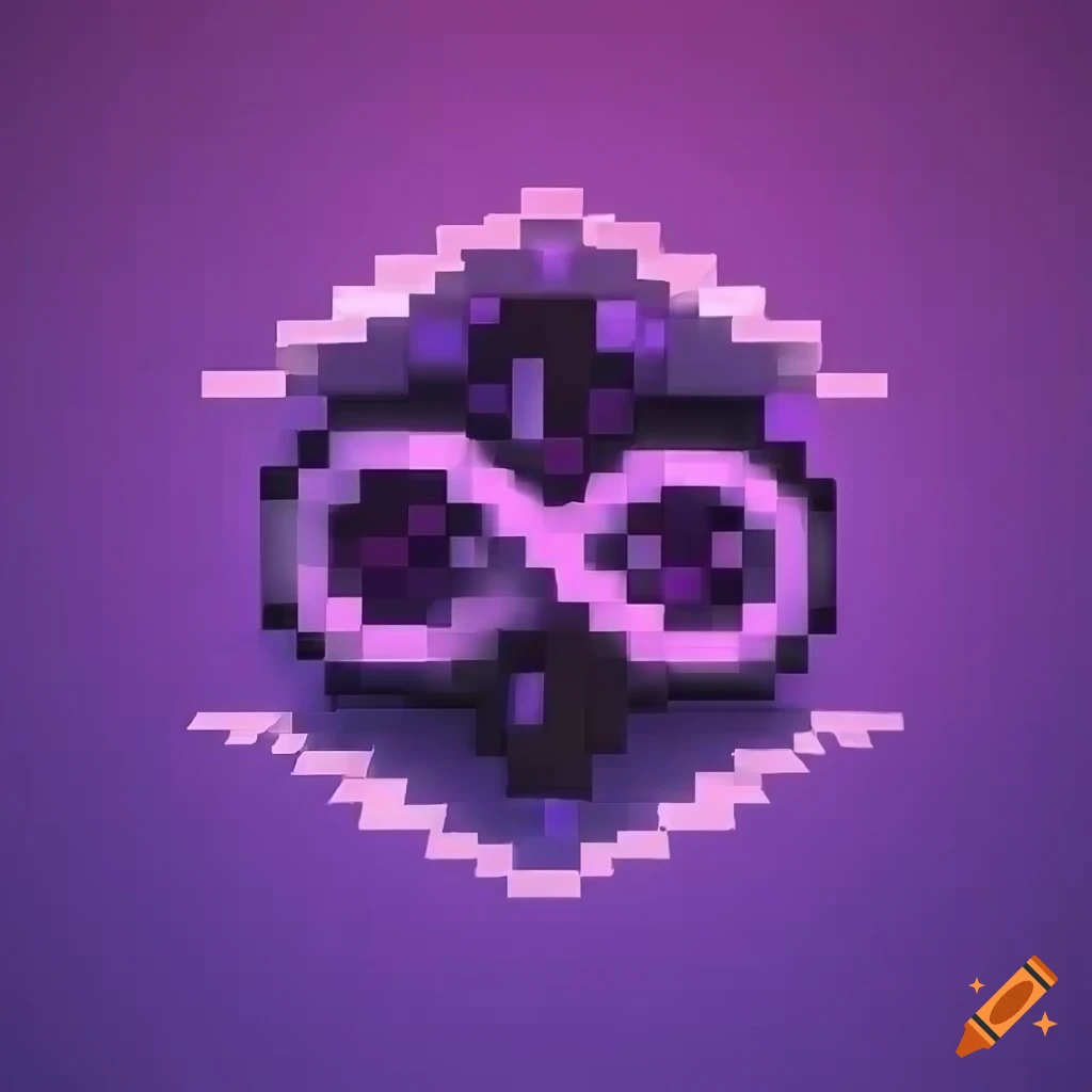 Logo of infinitymc server with infinity symbol and mountains background ...