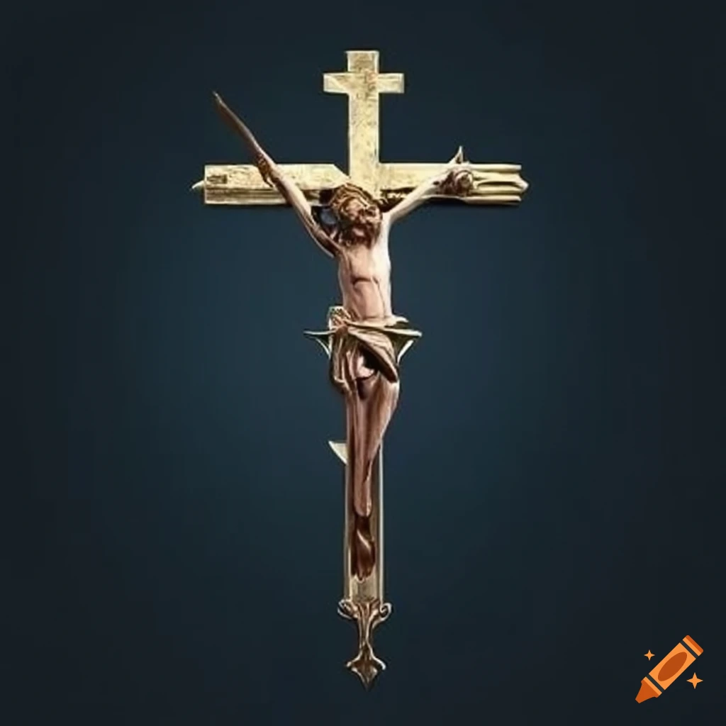 Sword-shaped crucifix on Craiyon