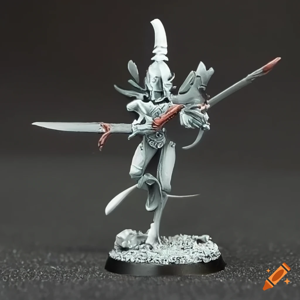 Eldar guardian warhammer miniature by games workshop on Craiyon