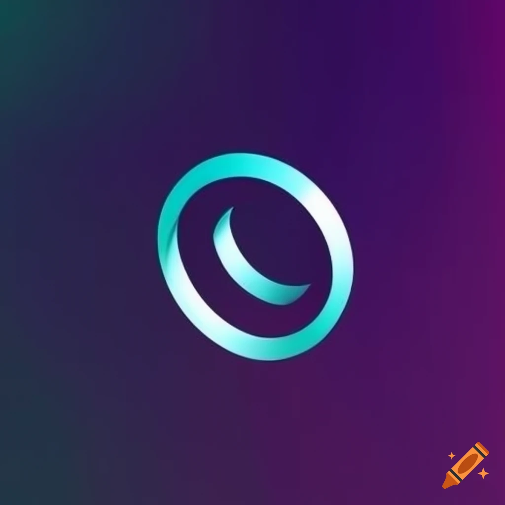 Minimalist logo symbolizing web development with geometric shapes and typography on Craiyon