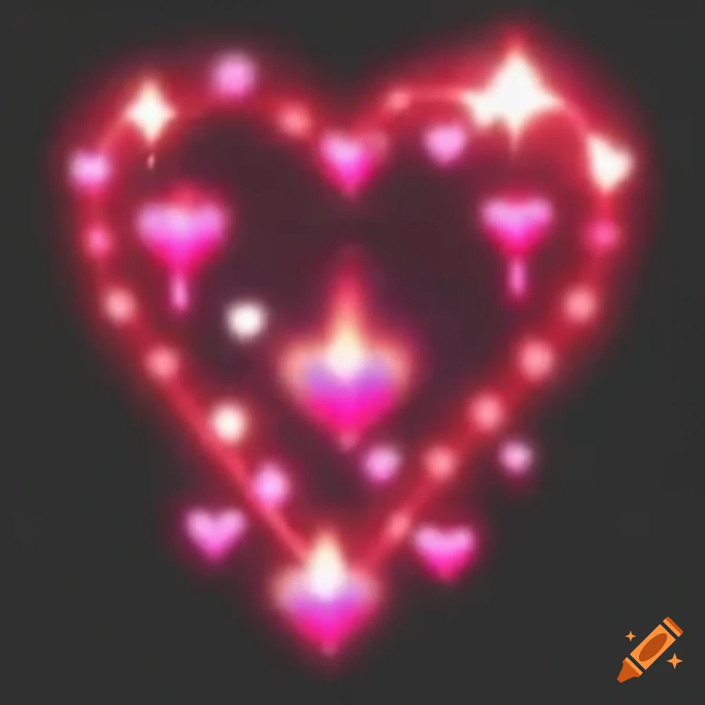 Pink and red heart emoji sparkle explosion visual effect animation meme ...