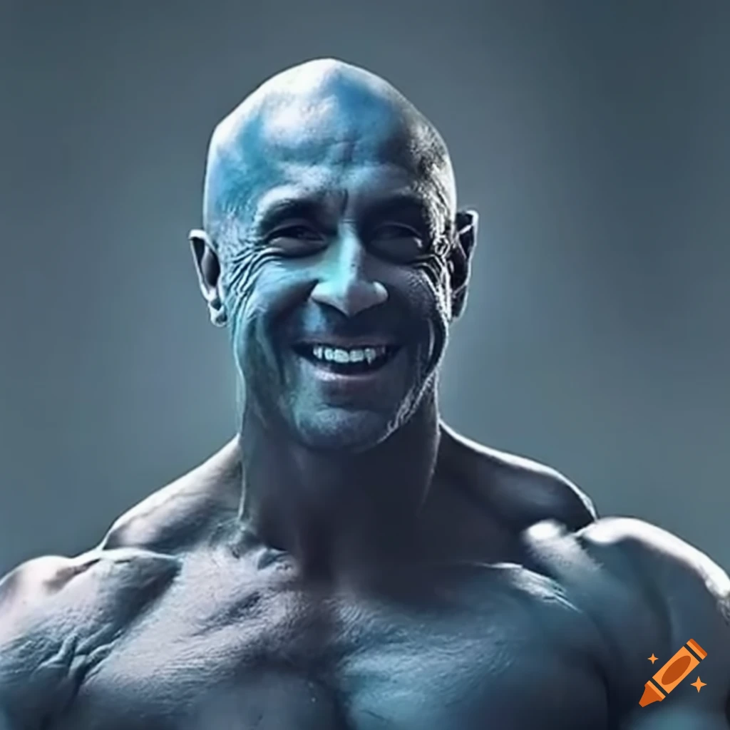 Jim Cantore transforming into bodybuilder THUNDER-SNOW on Craiyon