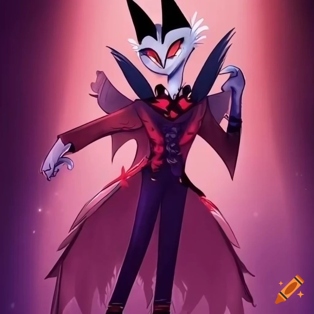 Character design inspired by Stolas from Helluva Boss - humanoid barn ...