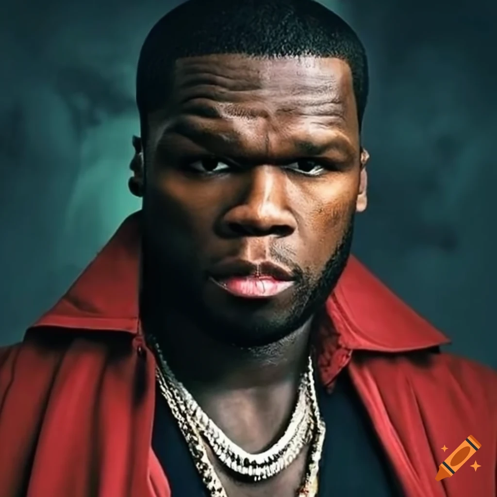 50 cent rapper in a small size on Craiyon