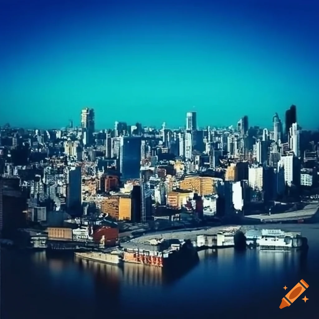 Capital of Platirna resembling a big modern city with a style similar ...