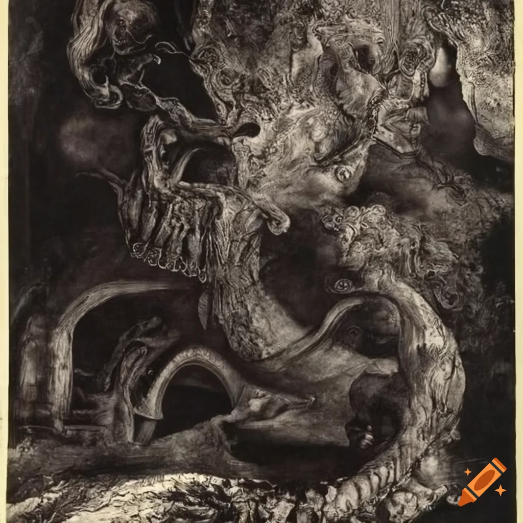 Baroque baron inside pandemonium artwork inspired by different artists ...