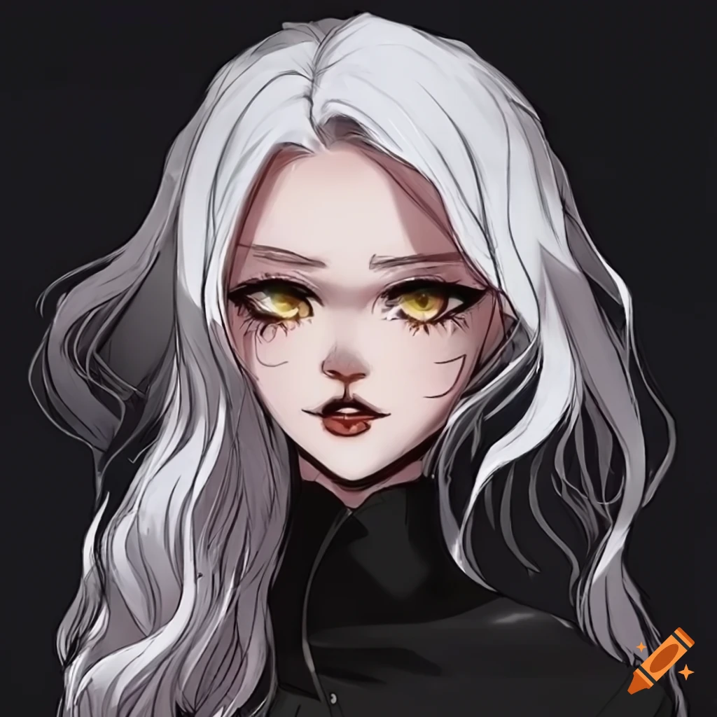 Female demon interacting with innocent human in a dark academia setting ...