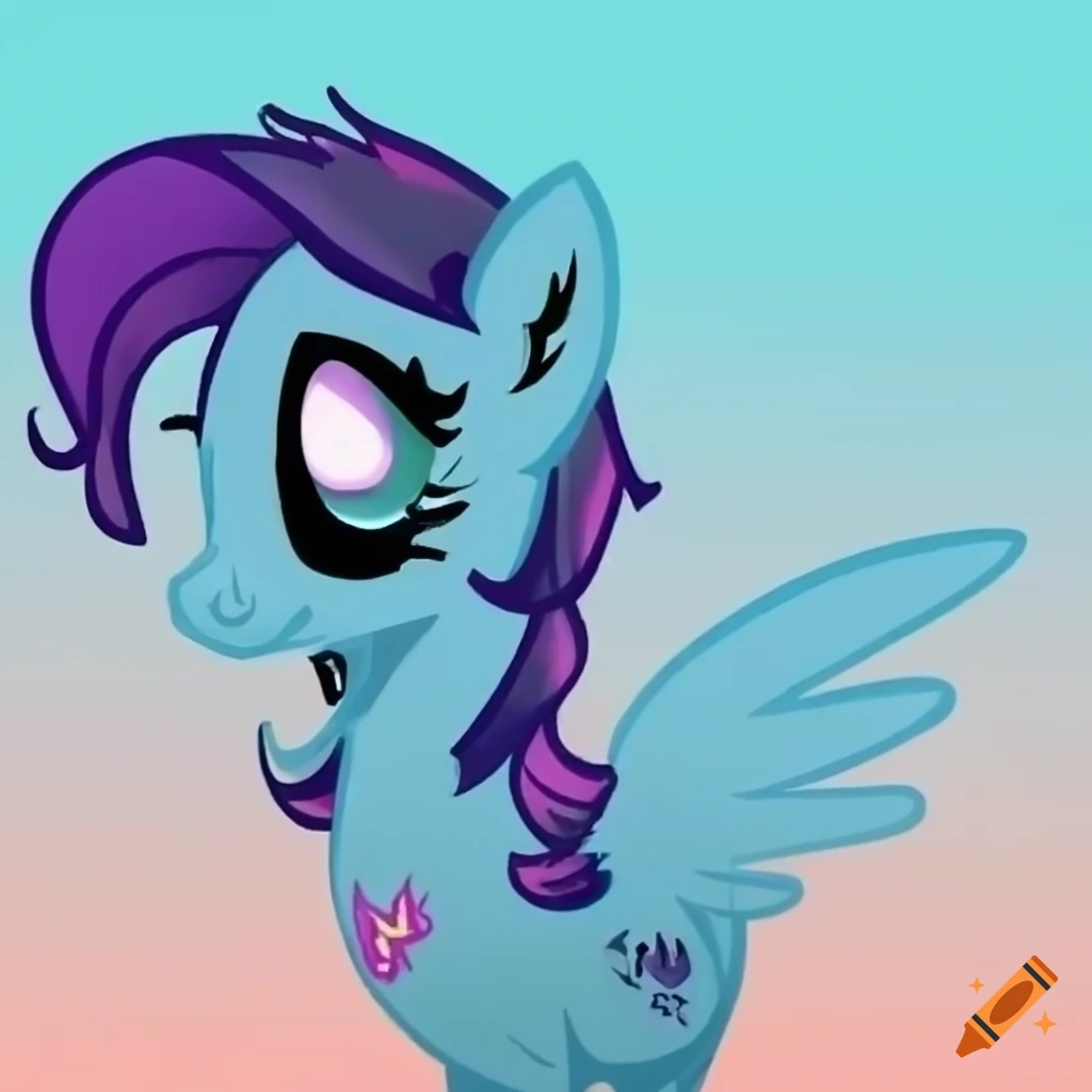 Random cutiemark on a pony flank in MLP style on Craiyon