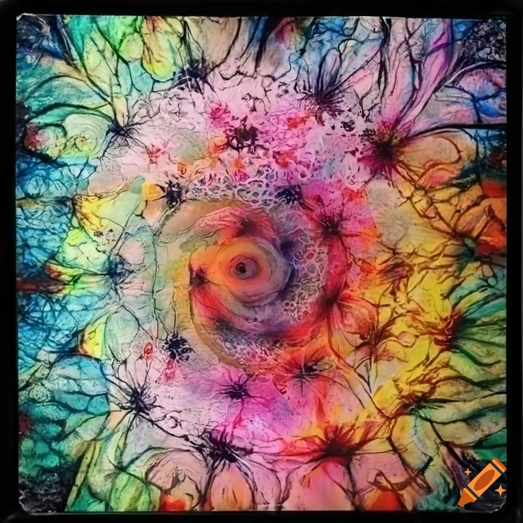 Mesmerizing photographic artwork with multi-layered collage and vivid ...