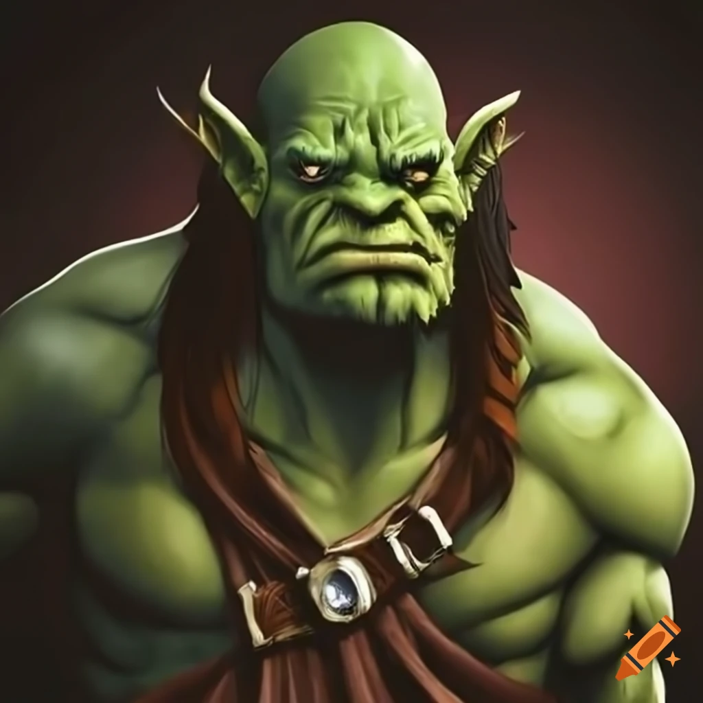 Orc character on Craiyon