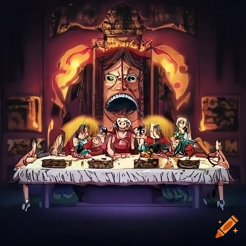 One Piece anime scene with a tabletop gaming integration and the last ...