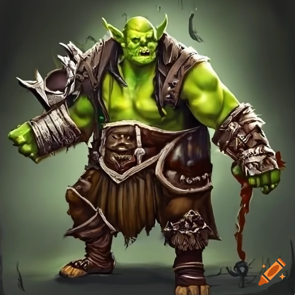 Orc character on Craiyon
