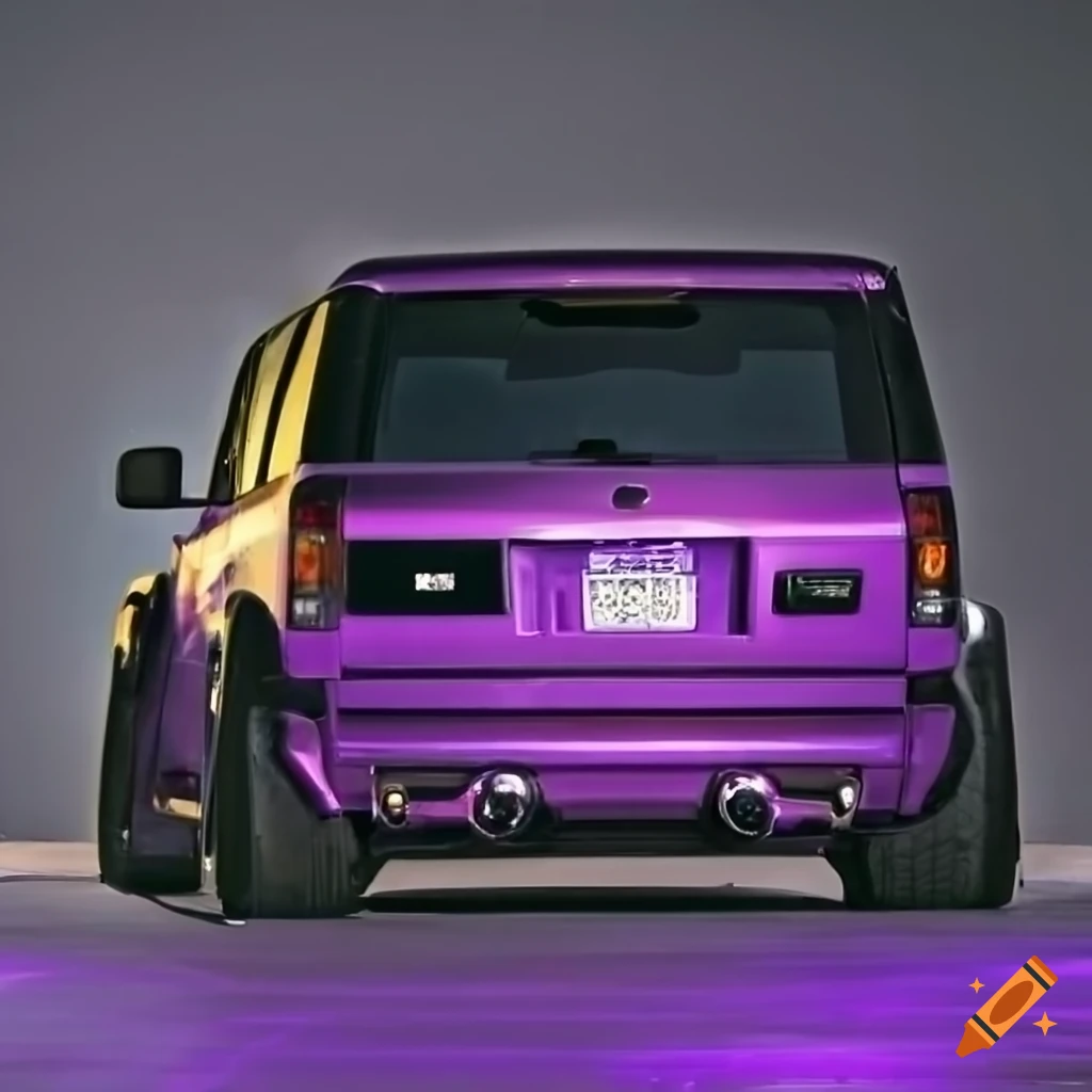 Metallic eggplant purple 2004 Land Rover HSE with a wide body kit on ...