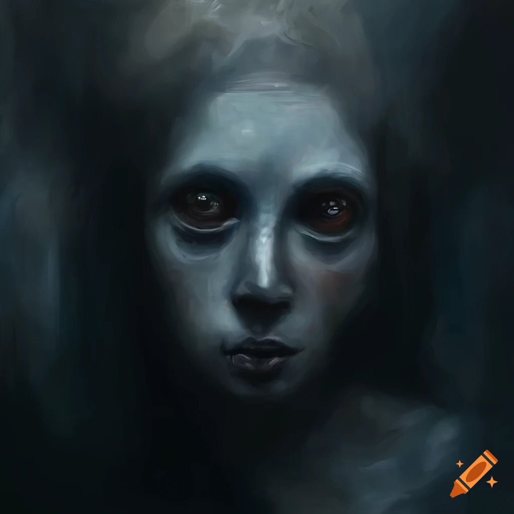 Cunning and alluring force of nature in an abstract oil painting on Craiyon