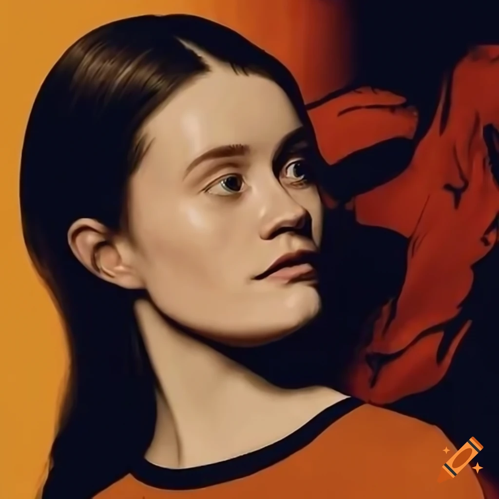 Sigrid as a starfleet officer in vibrant poster art inspired by john ...