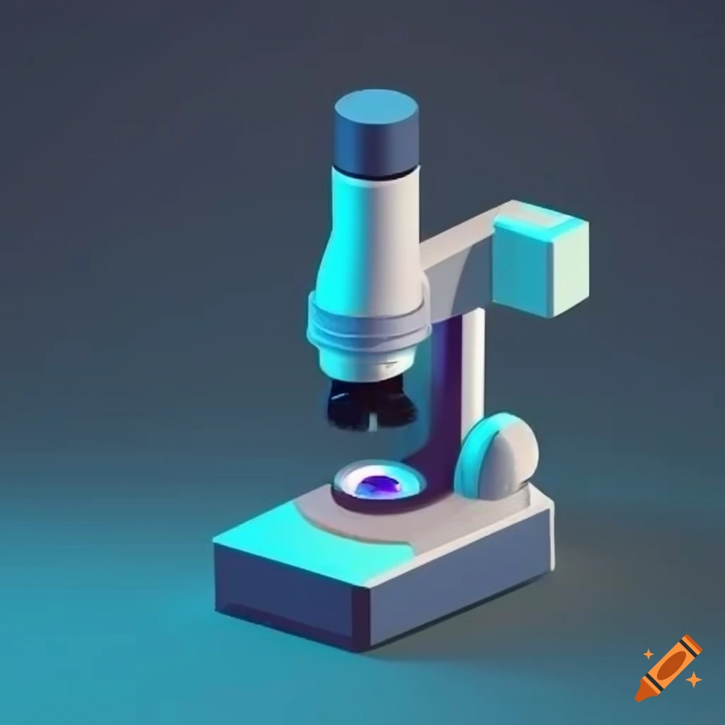 Isometric microscope on Craiyon