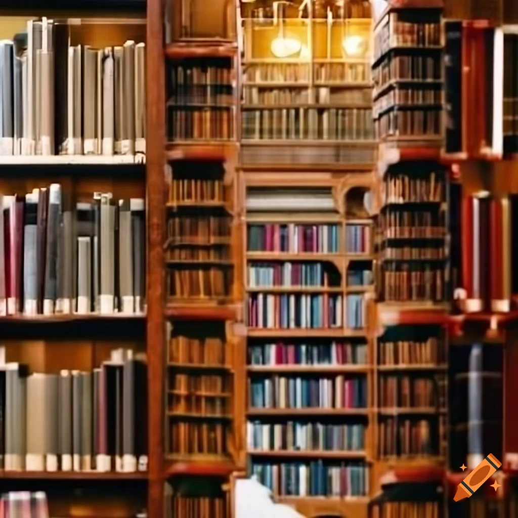 Library in an office space for an oxford professor of theology on Craiyon