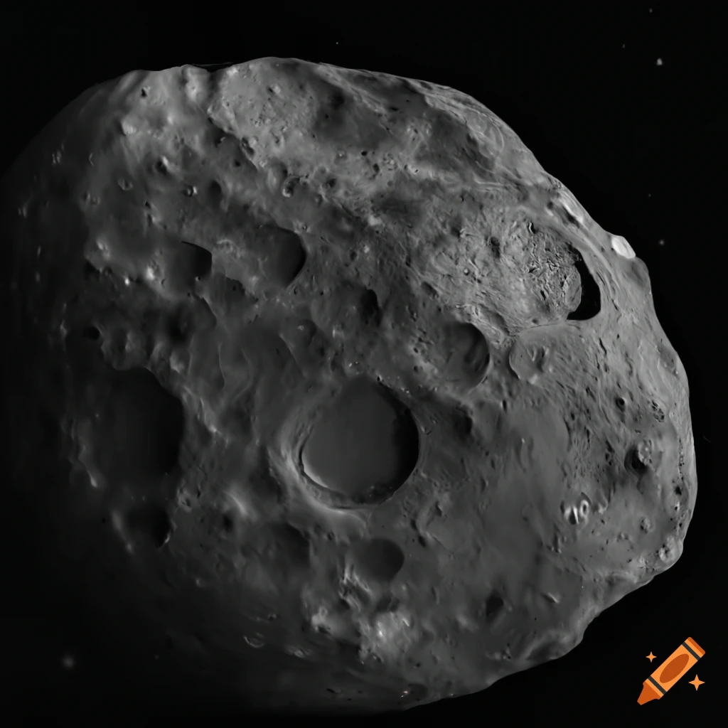 Asteroid in outer space on Craiyon