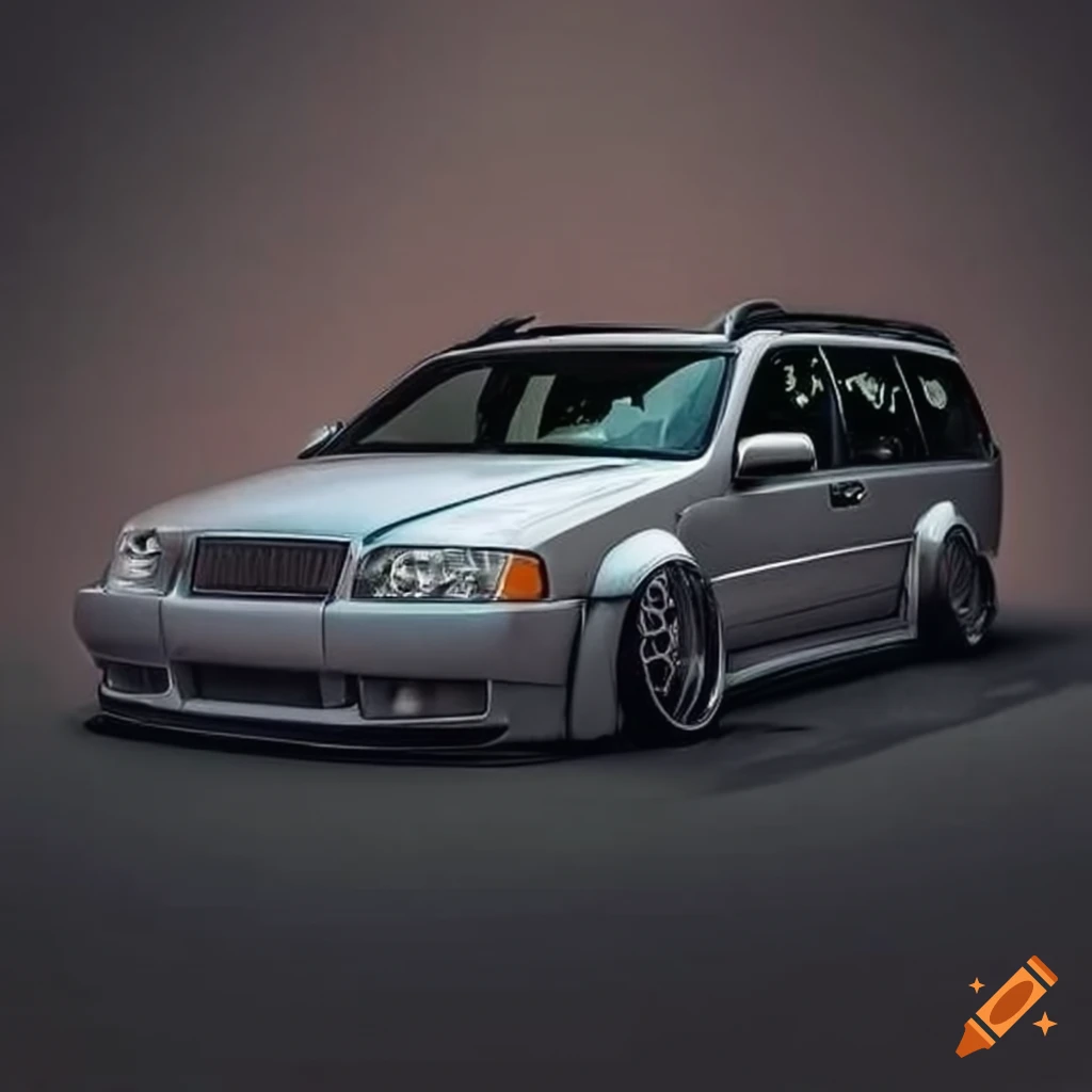 Modified volvo v70 2000 with customized widebody kit and cambered ...