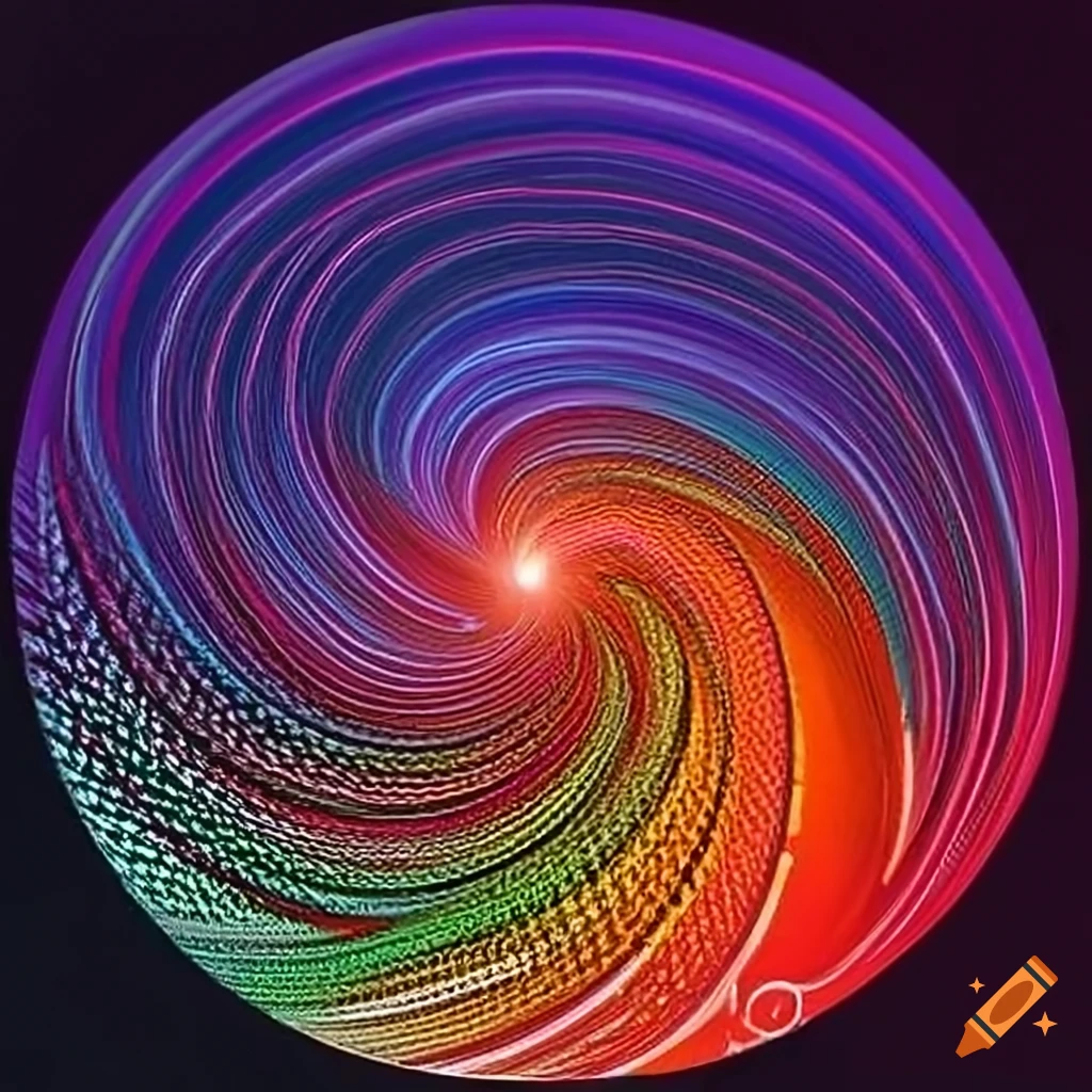 Vector image defined on a plane with lines and curves based on ...