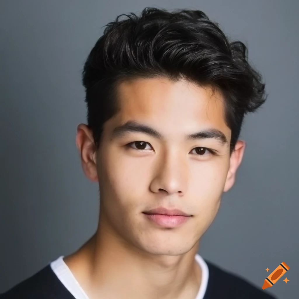 Headshot of a 20-year-old Hispanic-Japanese male with medium hair ...