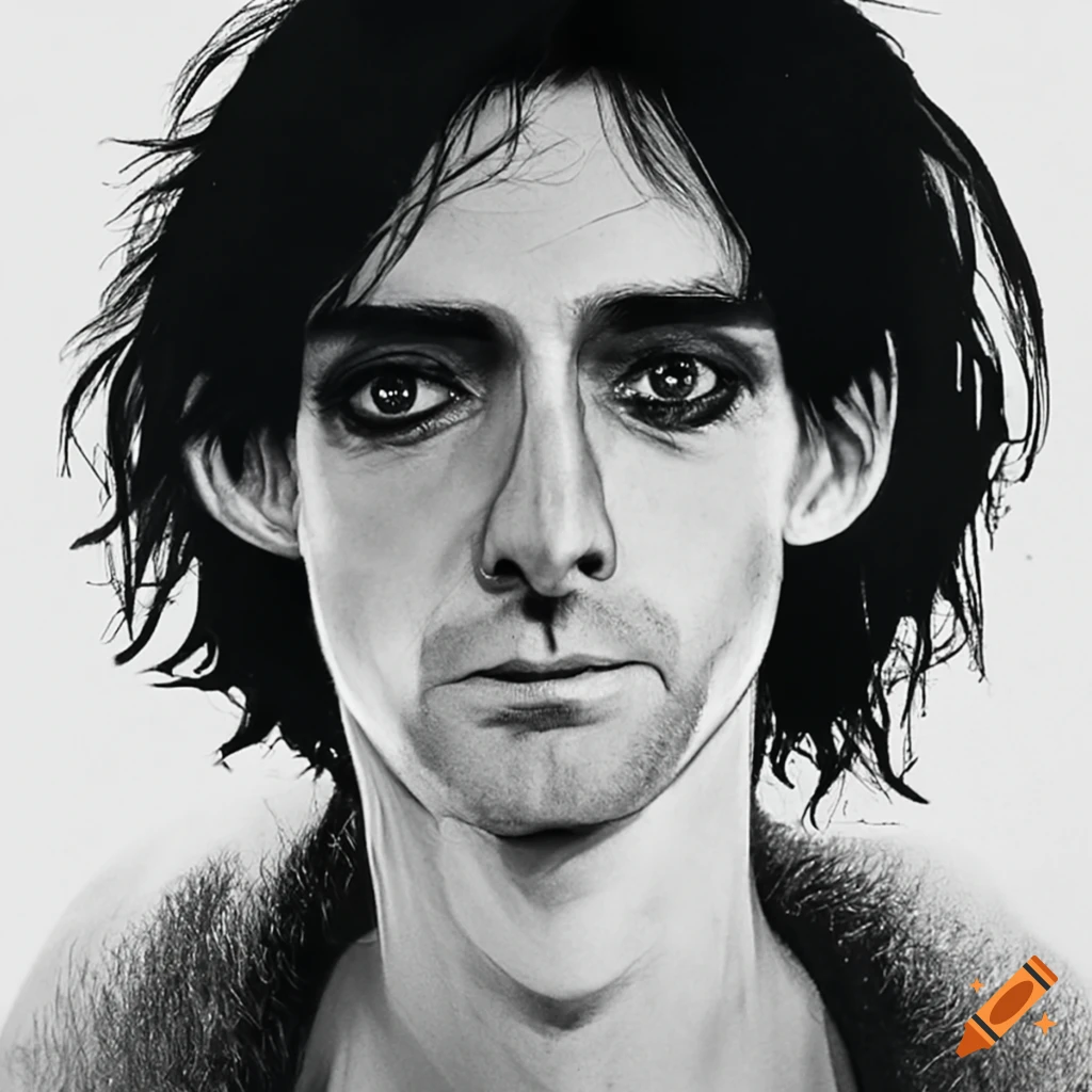 Portrait of a unique young man with distinct facial features on Craiyon