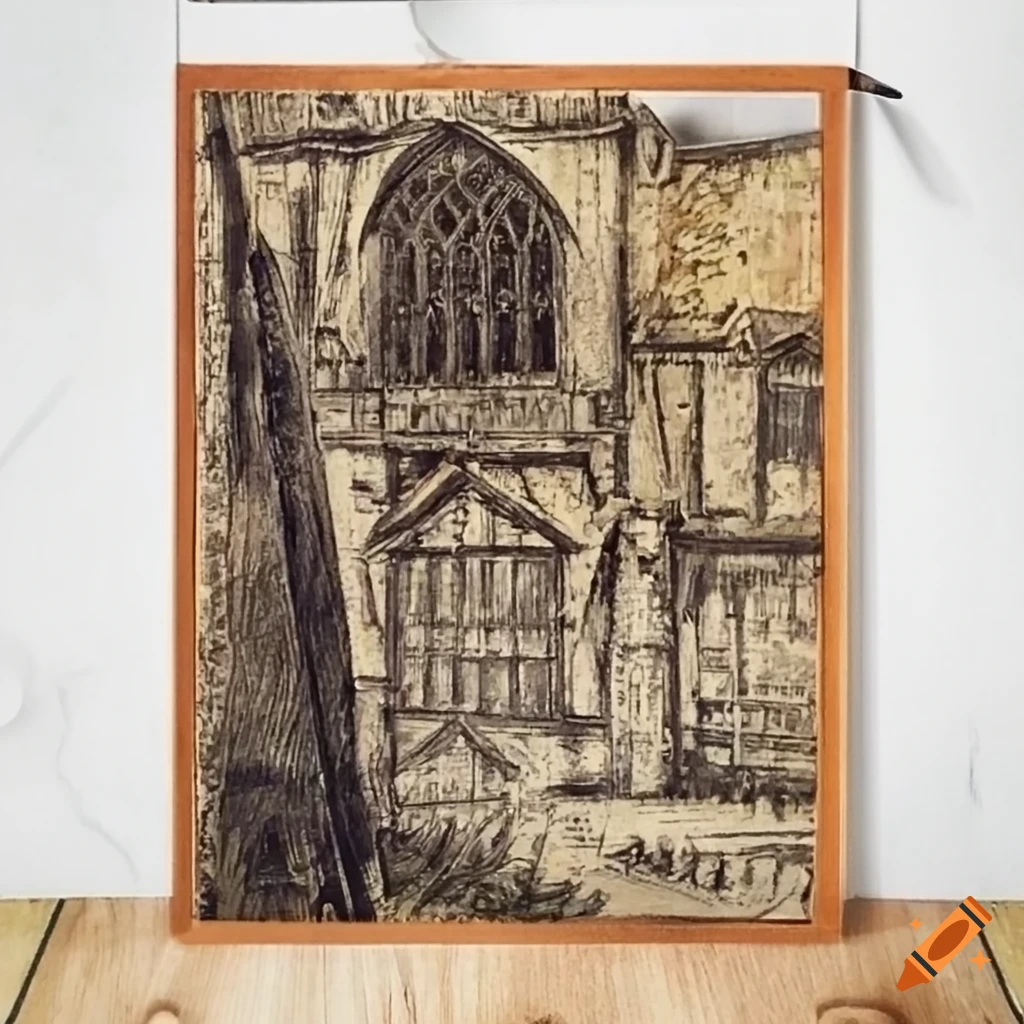 Vintage misadventure travel poster featuring Stave Carvings and vibrant ...