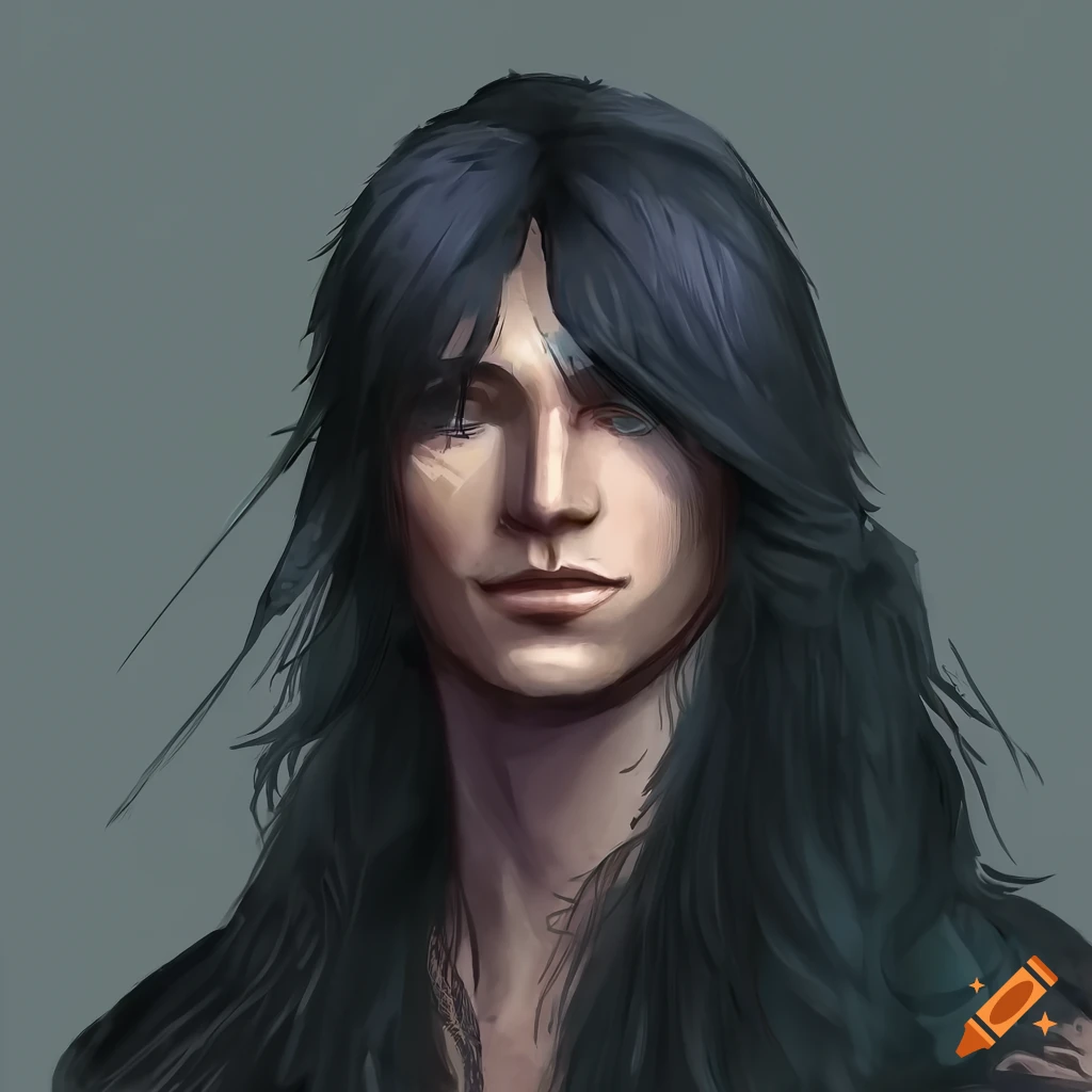 Humanoid crow male with detailed plumage and human features on Craiyon