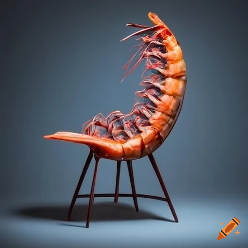 Shrimp chair on Craiyon