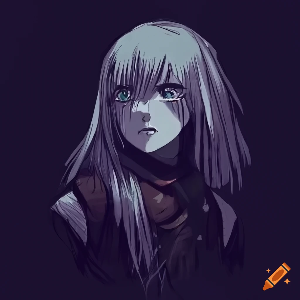 Brave heroine confronting a dark cityscape in anime-inspired art on Craiyon