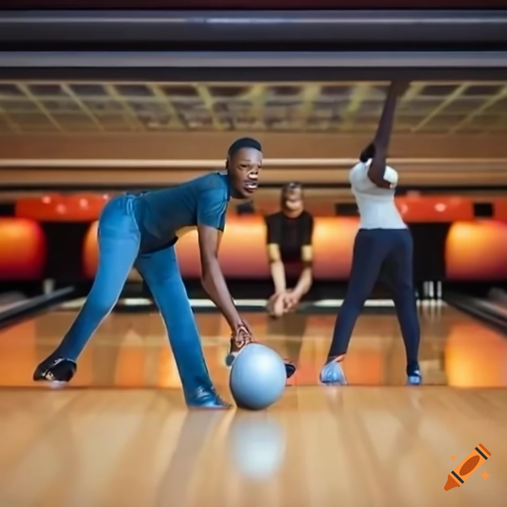 Group of people enjoying a game of bowling on Craiyon