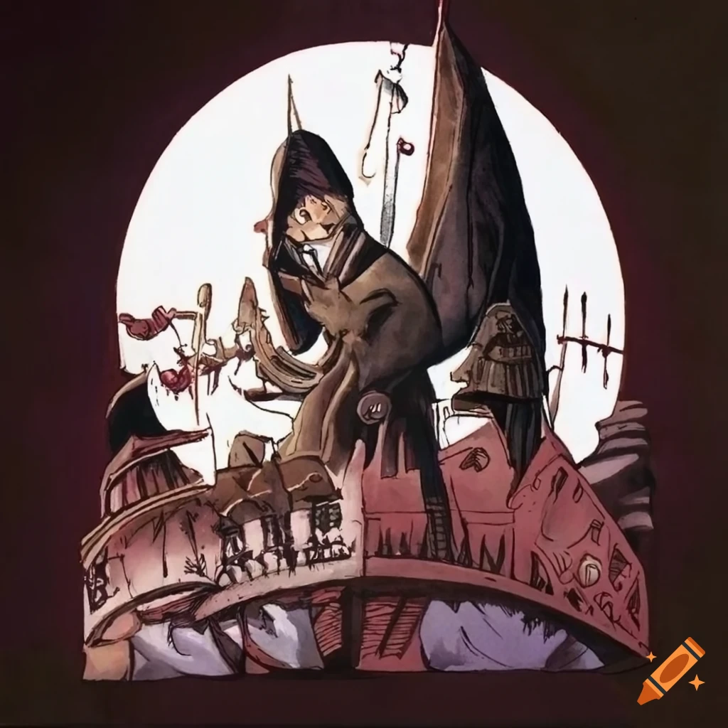 Illustration of shin megami tensei character in emily the strange ...