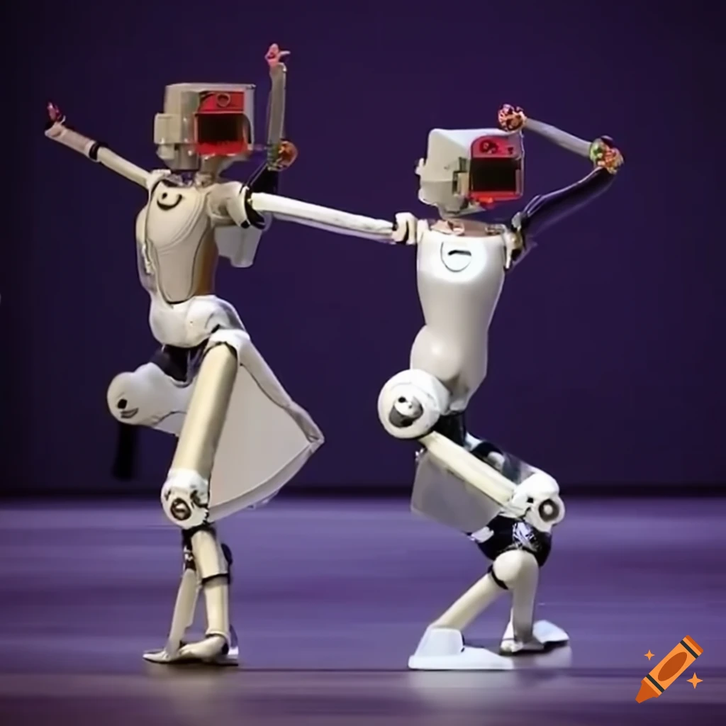 Dancing robot on Craiyon