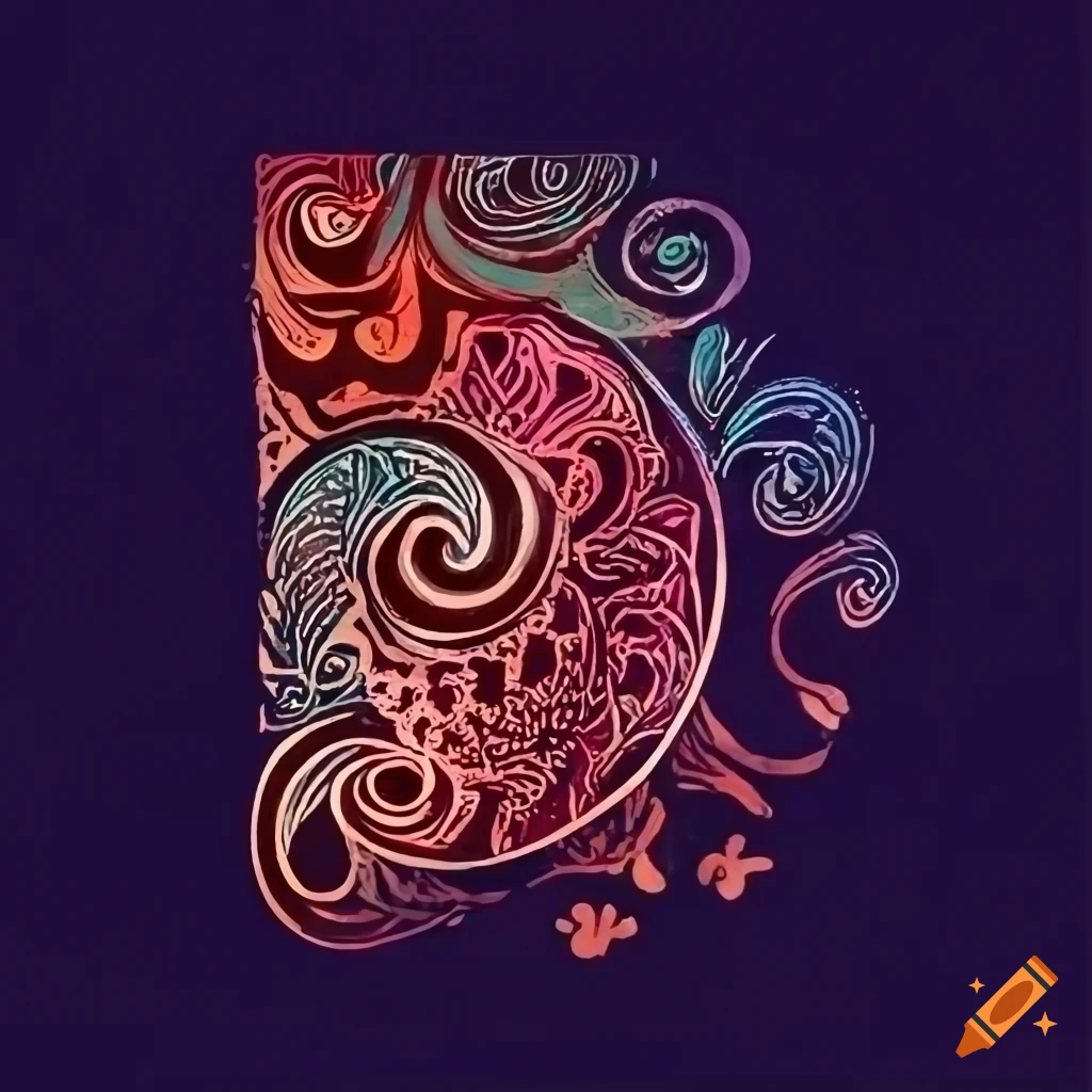 Logo design for roo batik, featuring vibrant abstract batik pattern ...