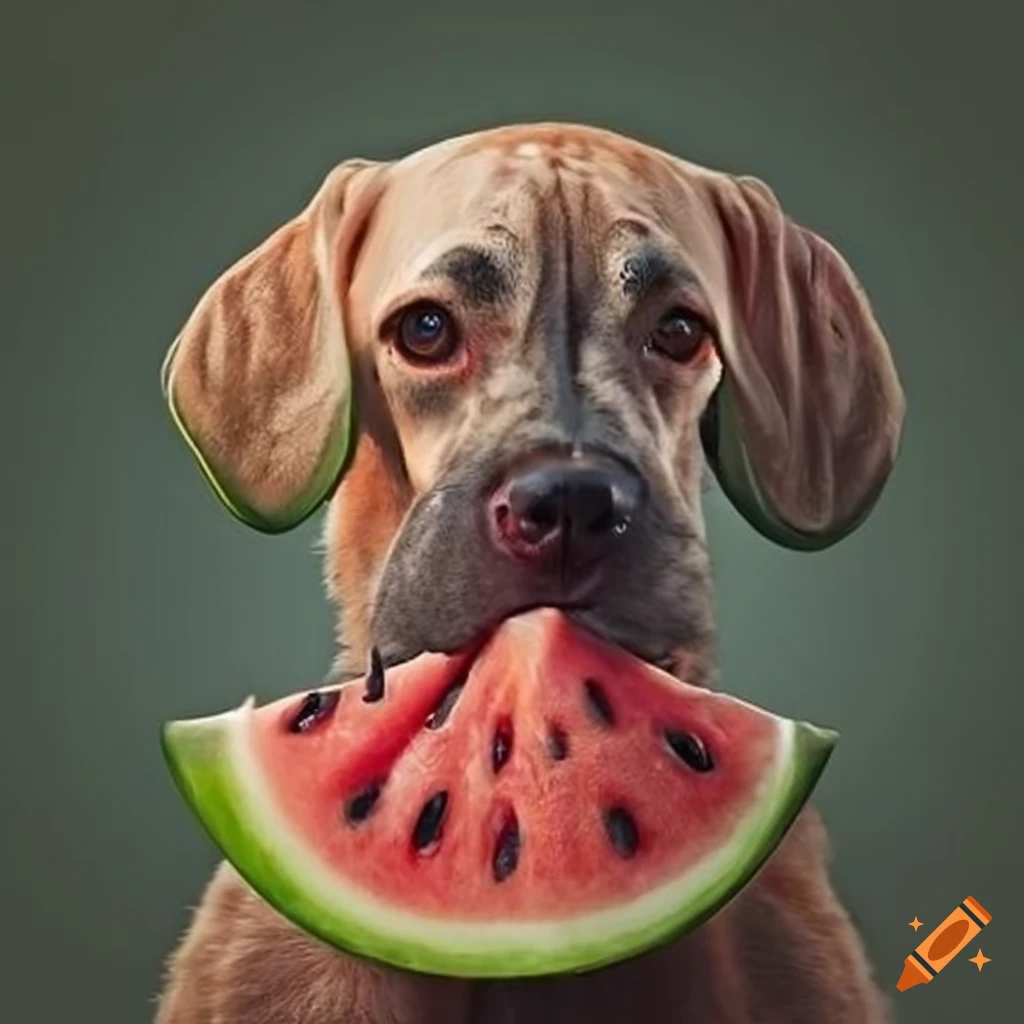Watermelon dog on Craiyon