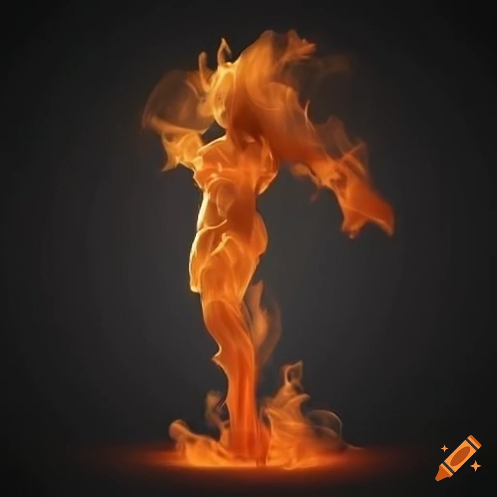 Female smoke elemental with intricate details in graphic novel style on ...