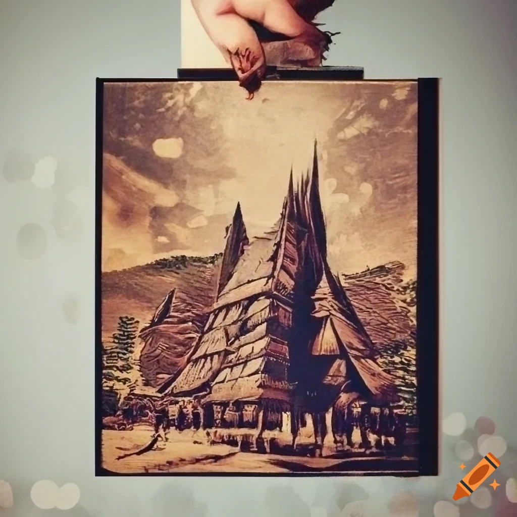 Vintage adventure travel poster featuring Stave Carvings and vibrant ...