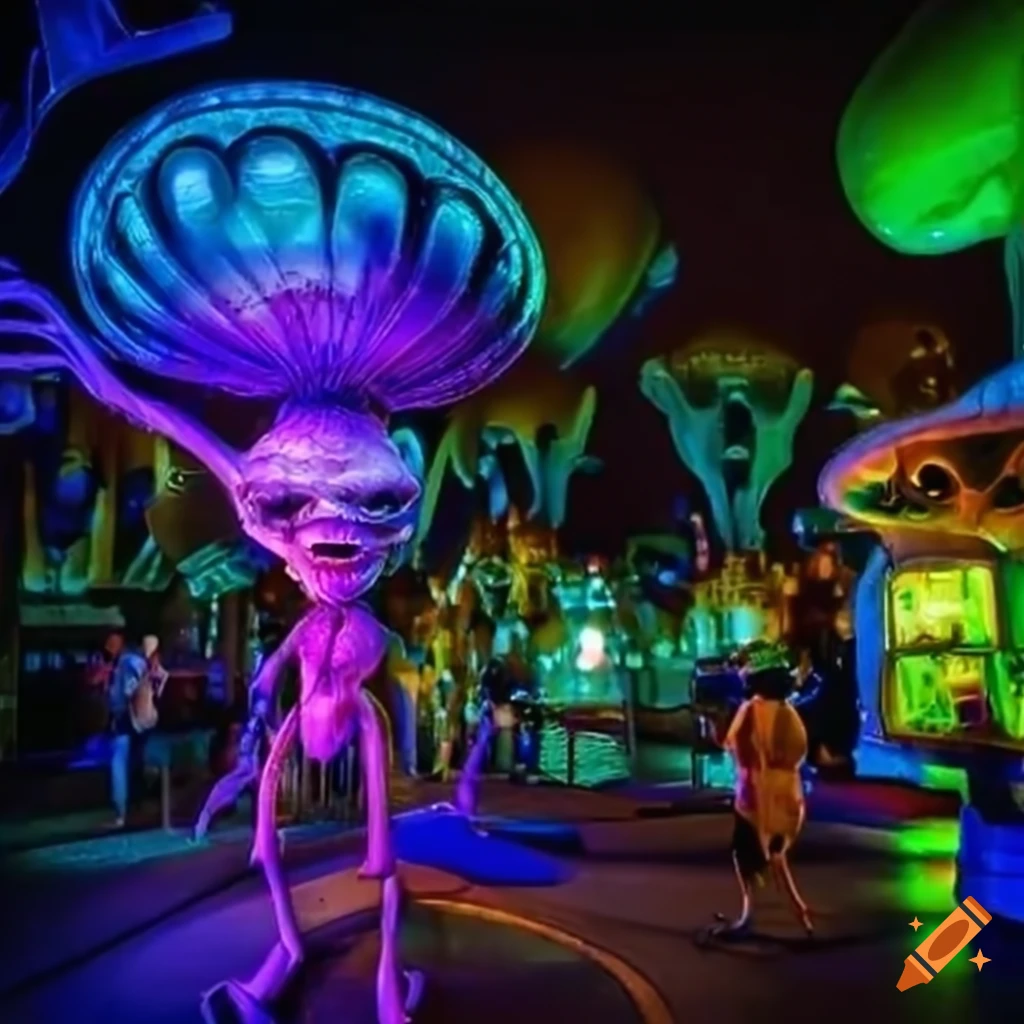 Alien theme park on Craiyon