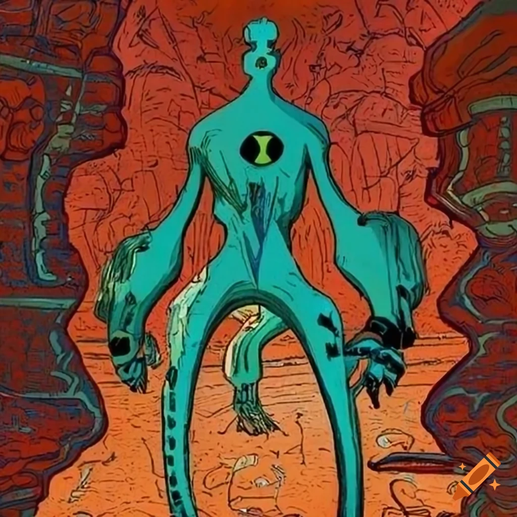 Cyan rings - Moebius creative design inspired by NEW BEN 10 ALIEN with ...