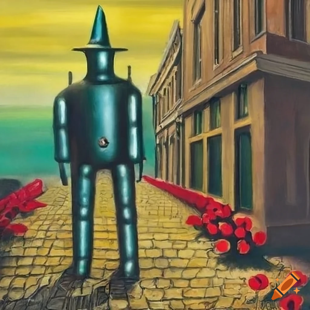 Surrealist masterpiece with Wizard of Oz elements by Rene Magritte on ...