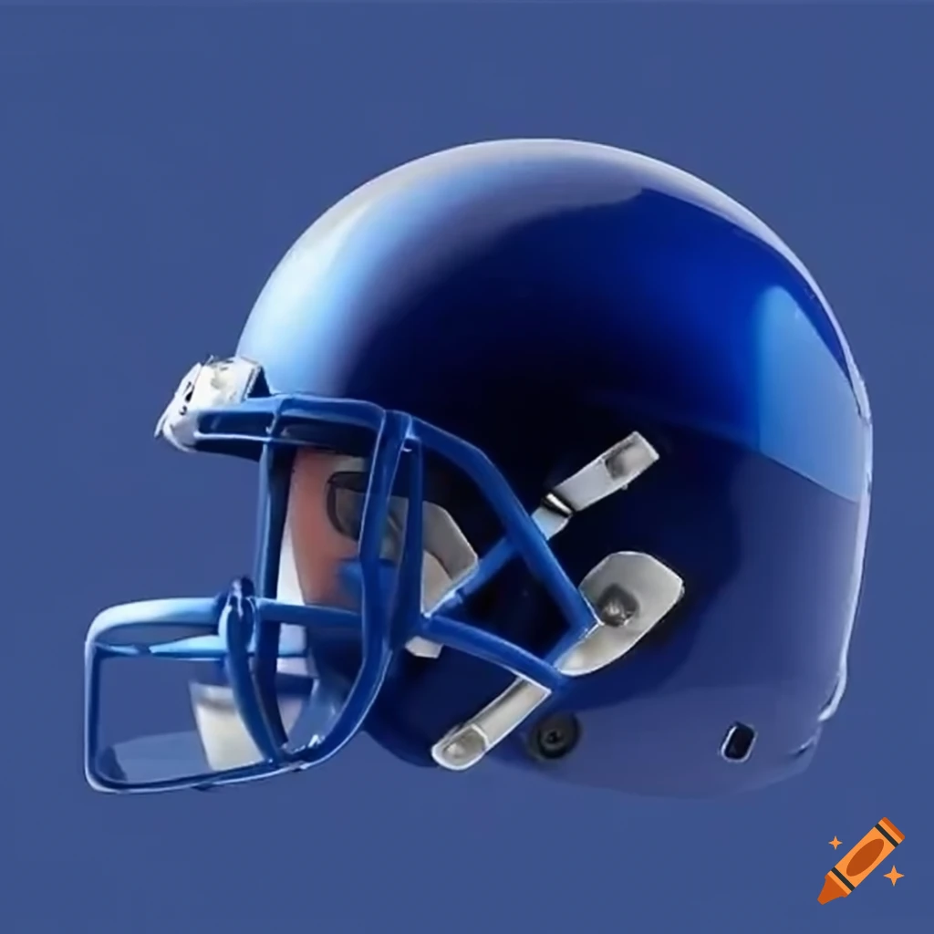 Blue helmet quarterback player on Craiyon