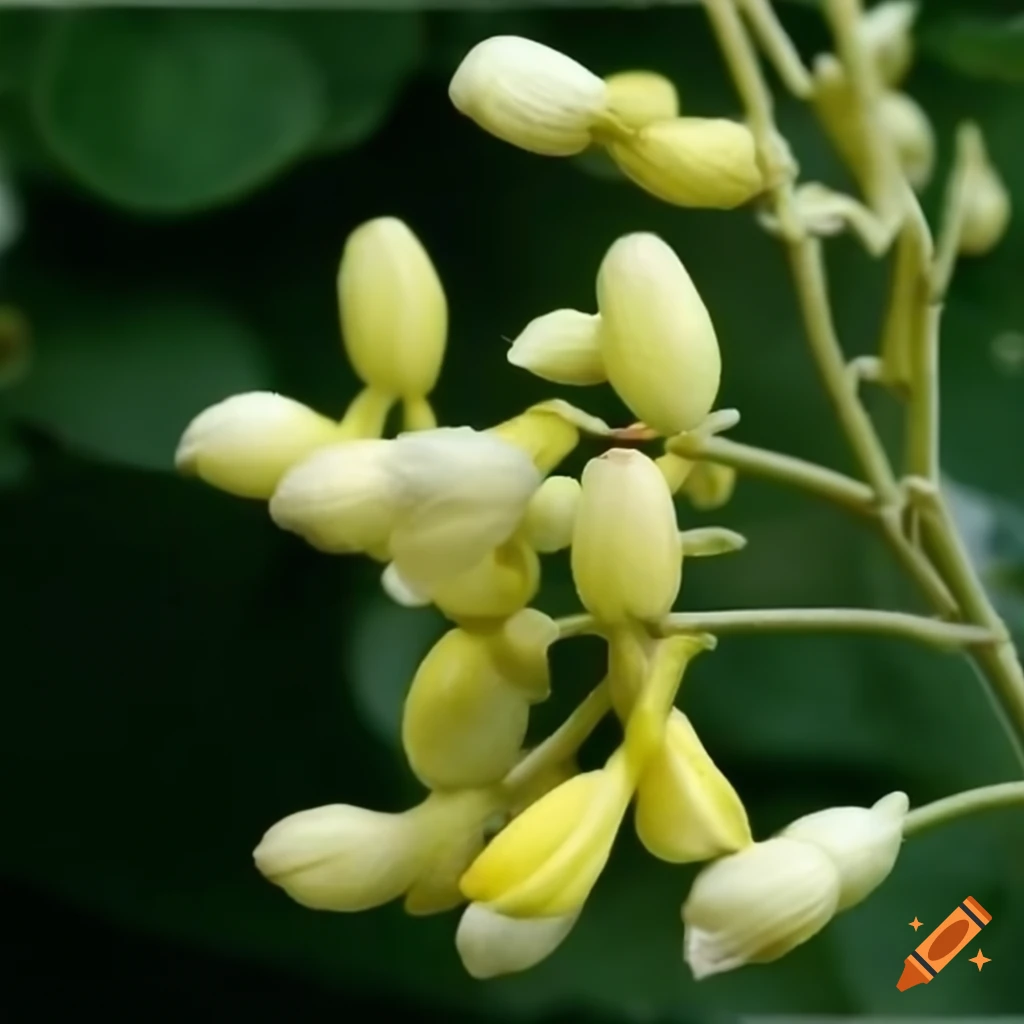 Detailed delicate Sophora japonica flower buds on Craiyon