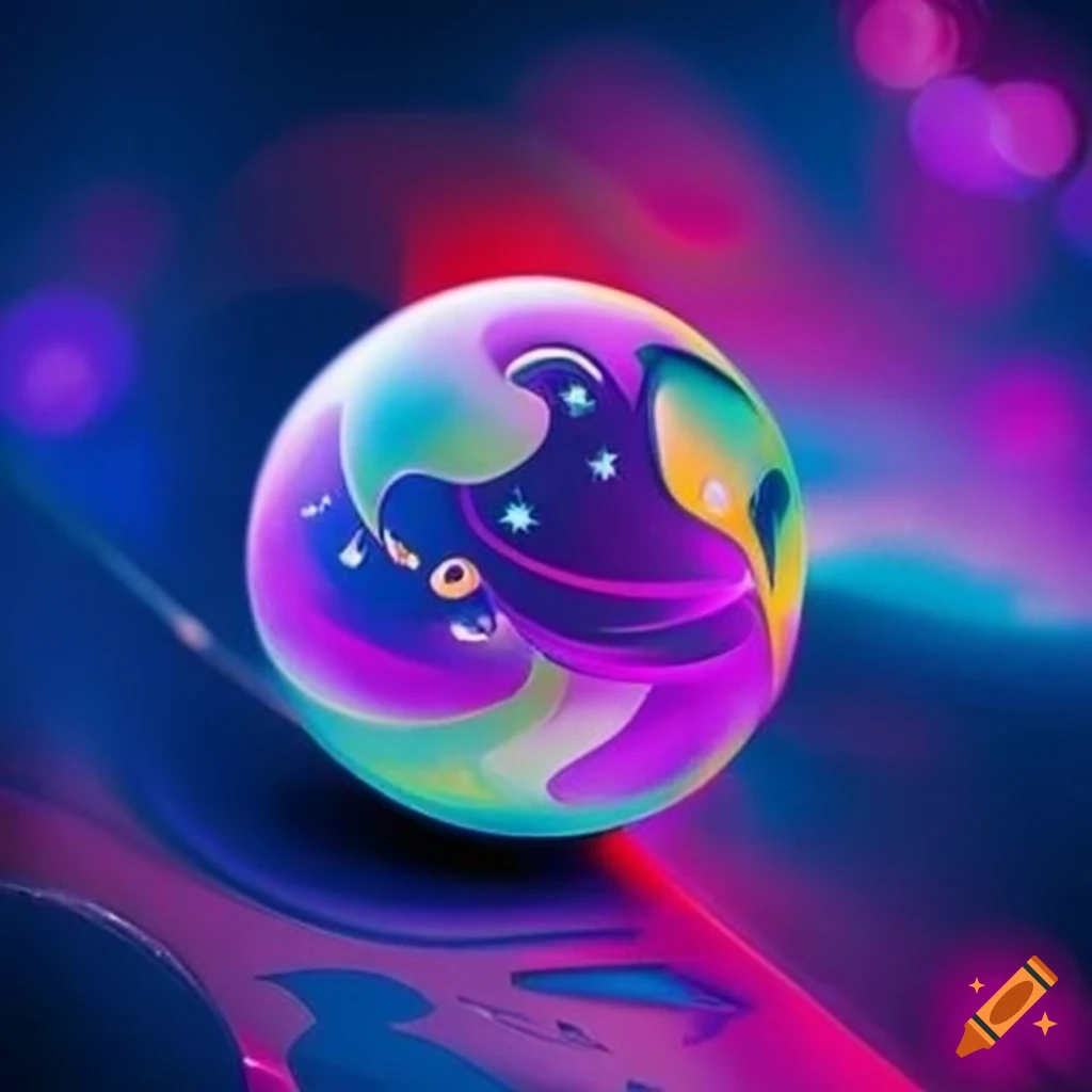 Abstract holiday scene with colorful decorations and a christmas tree ...