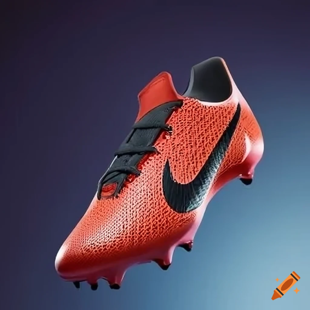 Nike soccer cleat with angular design for futuristic football play on ...