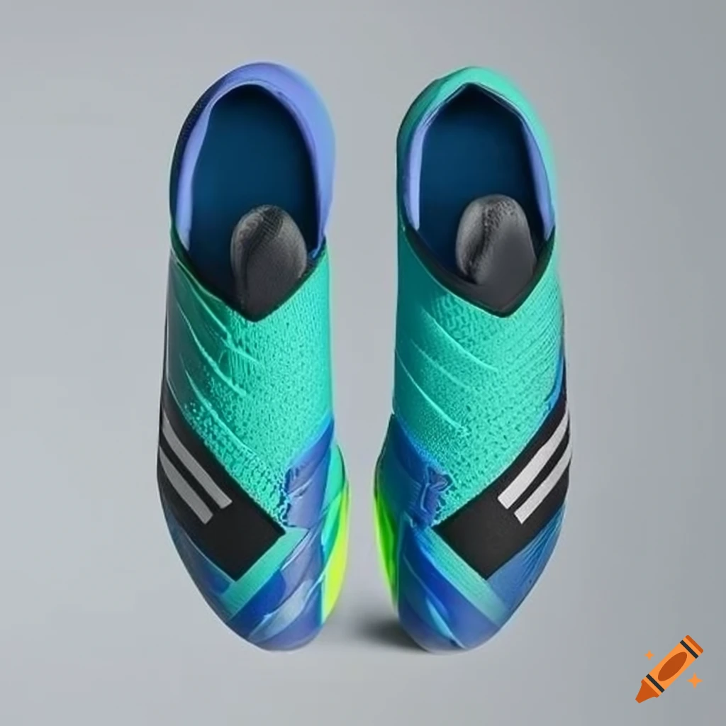 Innovative Adidas F50 soccer cleat concept in electric blue and aqua ...