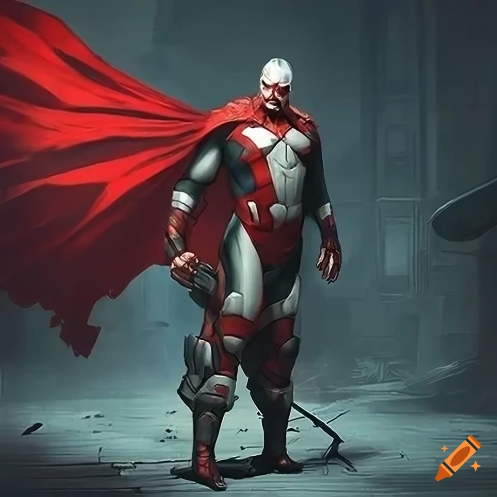 Detailed photorealistic superhero fighting a monster in a NY street on ...